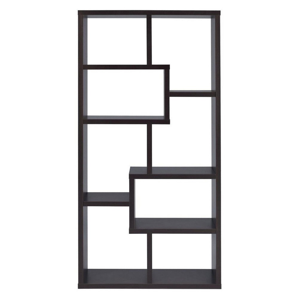 Asymmetrical shelving unit store