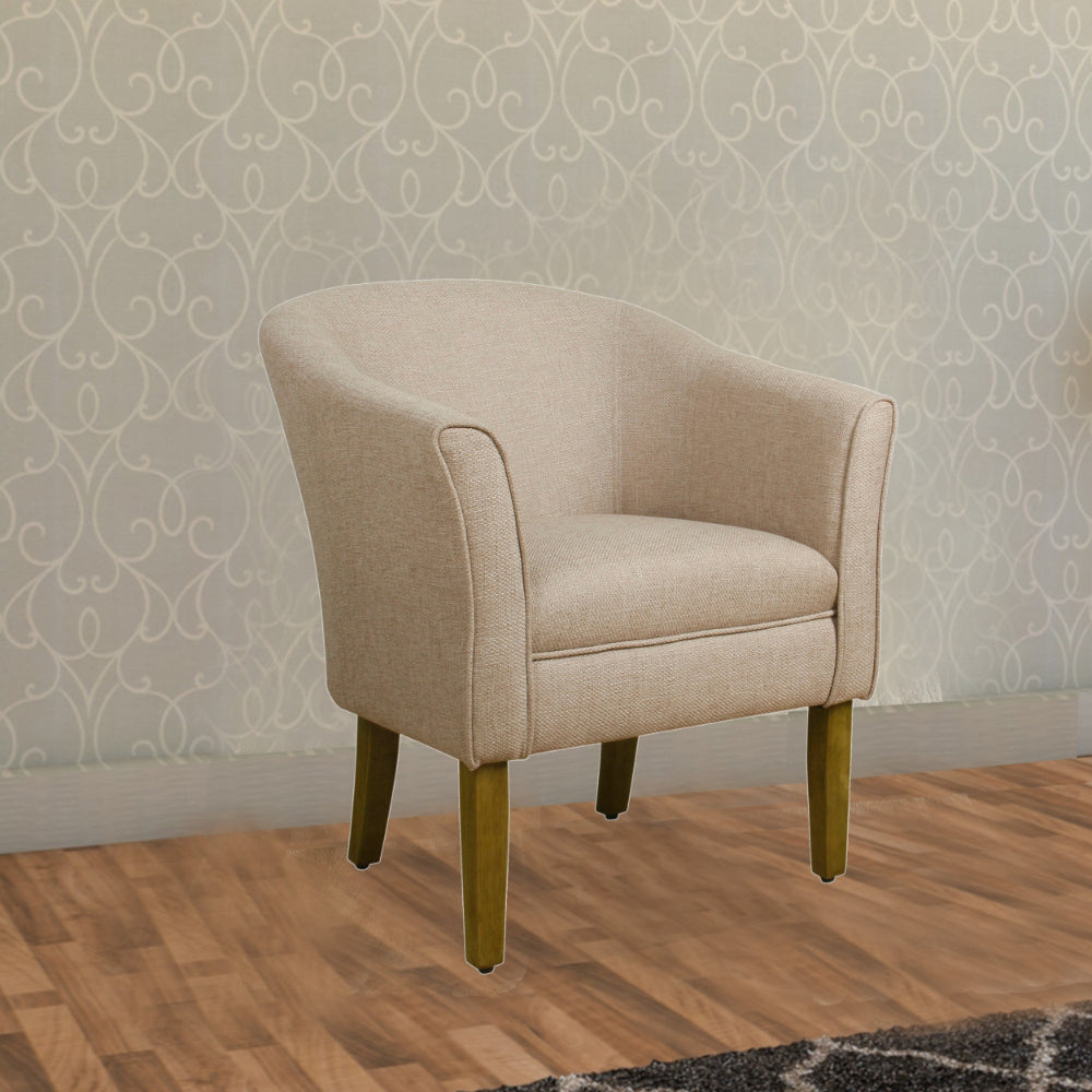 Cream and brown accent chair store
