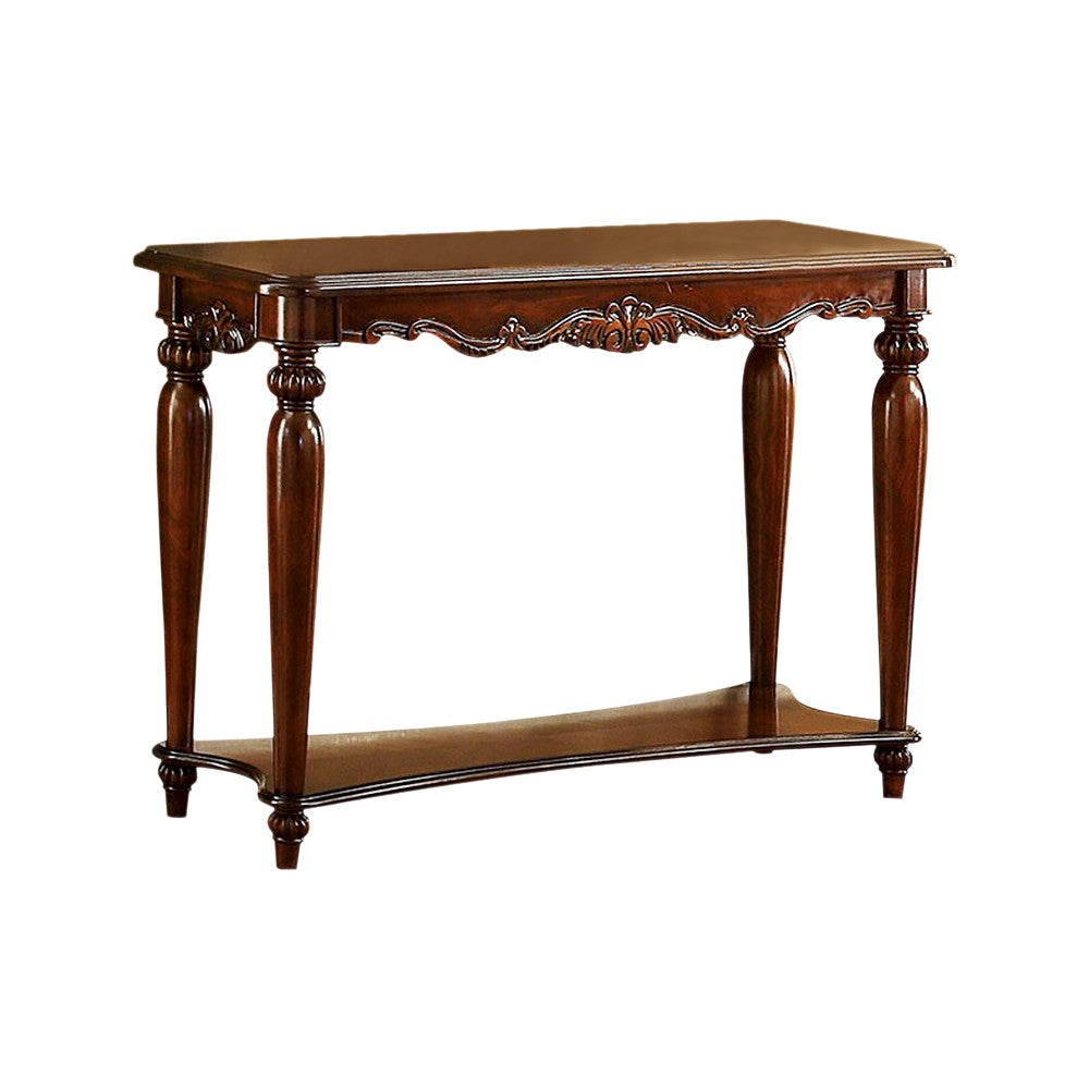 Benzara BM122864 Bunbury Traditional Sofa Table, Cherry| Benzara.com