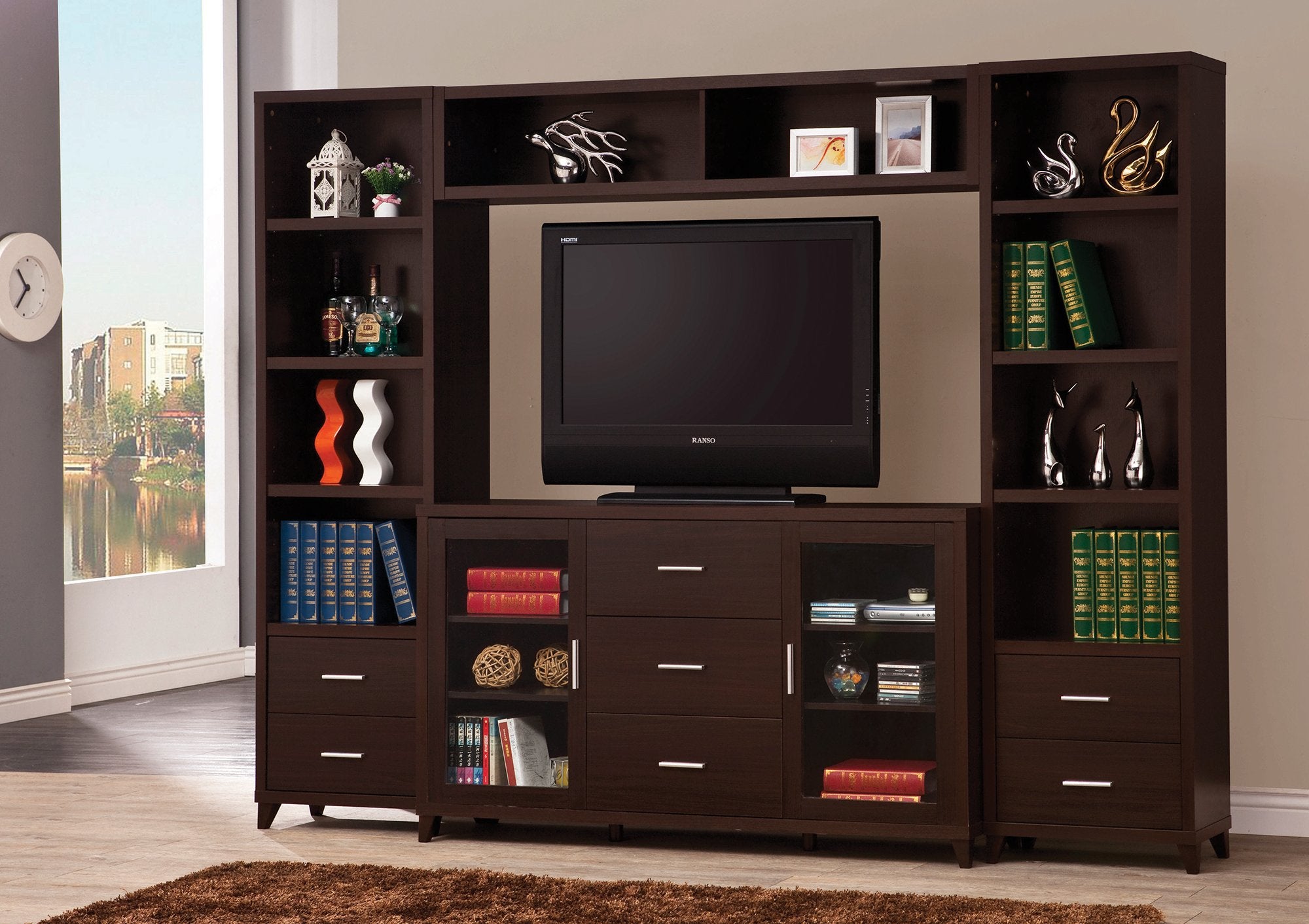 Multi wood tv stand store