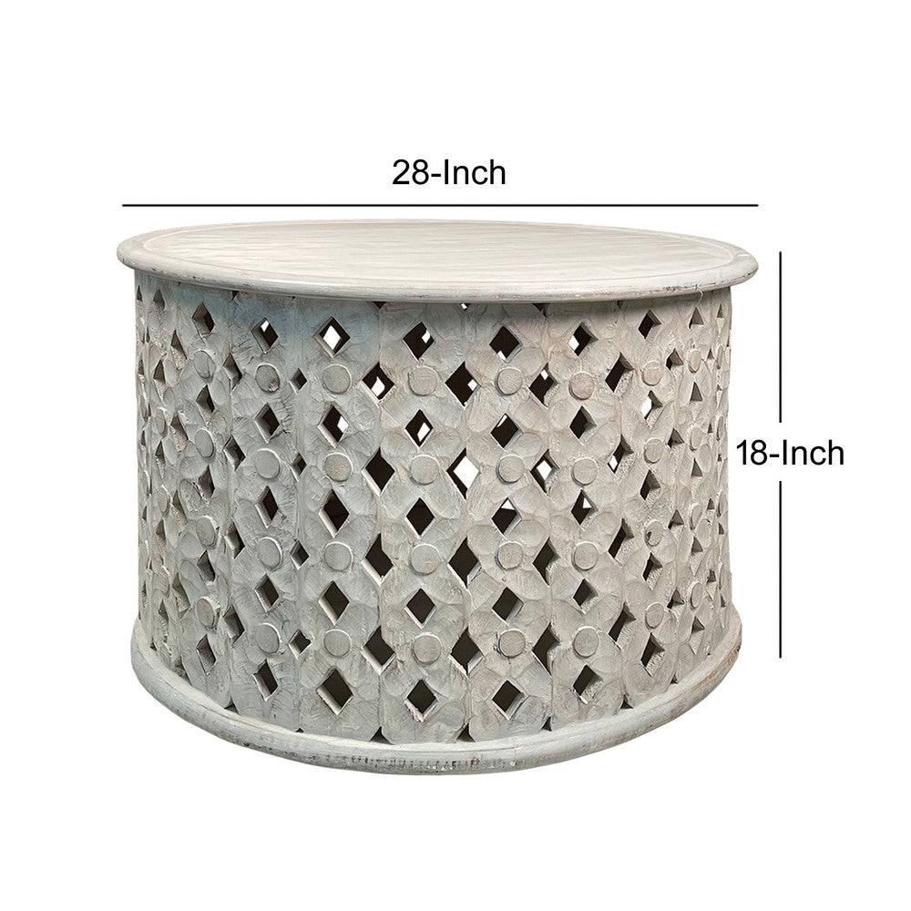 Round lattice coffee table store